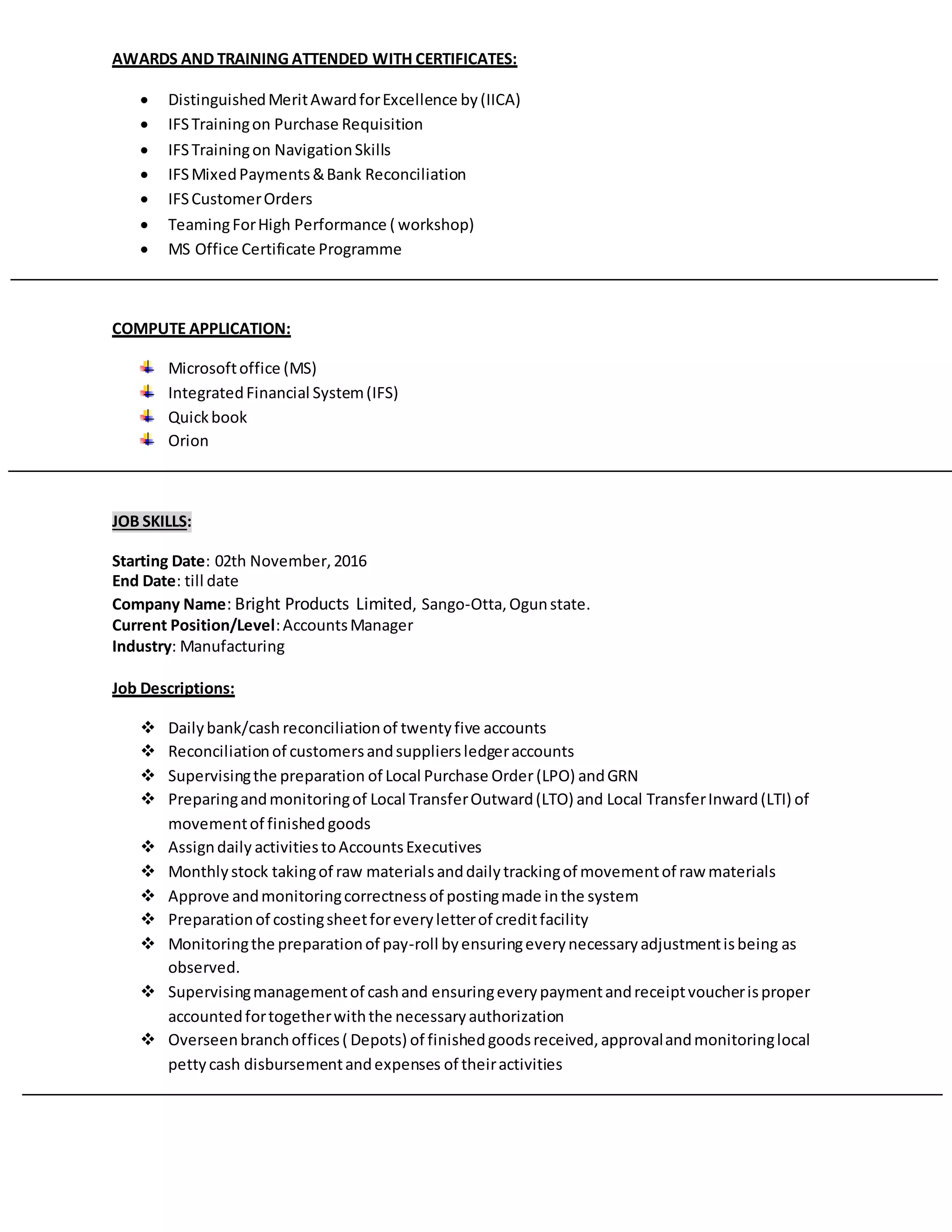 ABDULWAHAB, Bashir CV | PDF