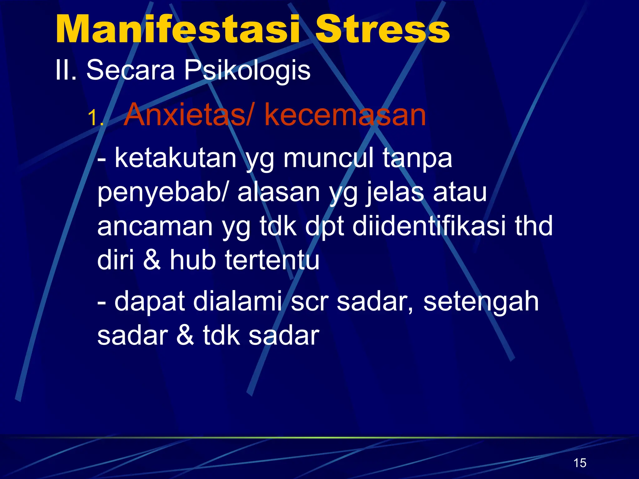 Konsep Stress Adaptasi - materi ppt kuliah | PPT