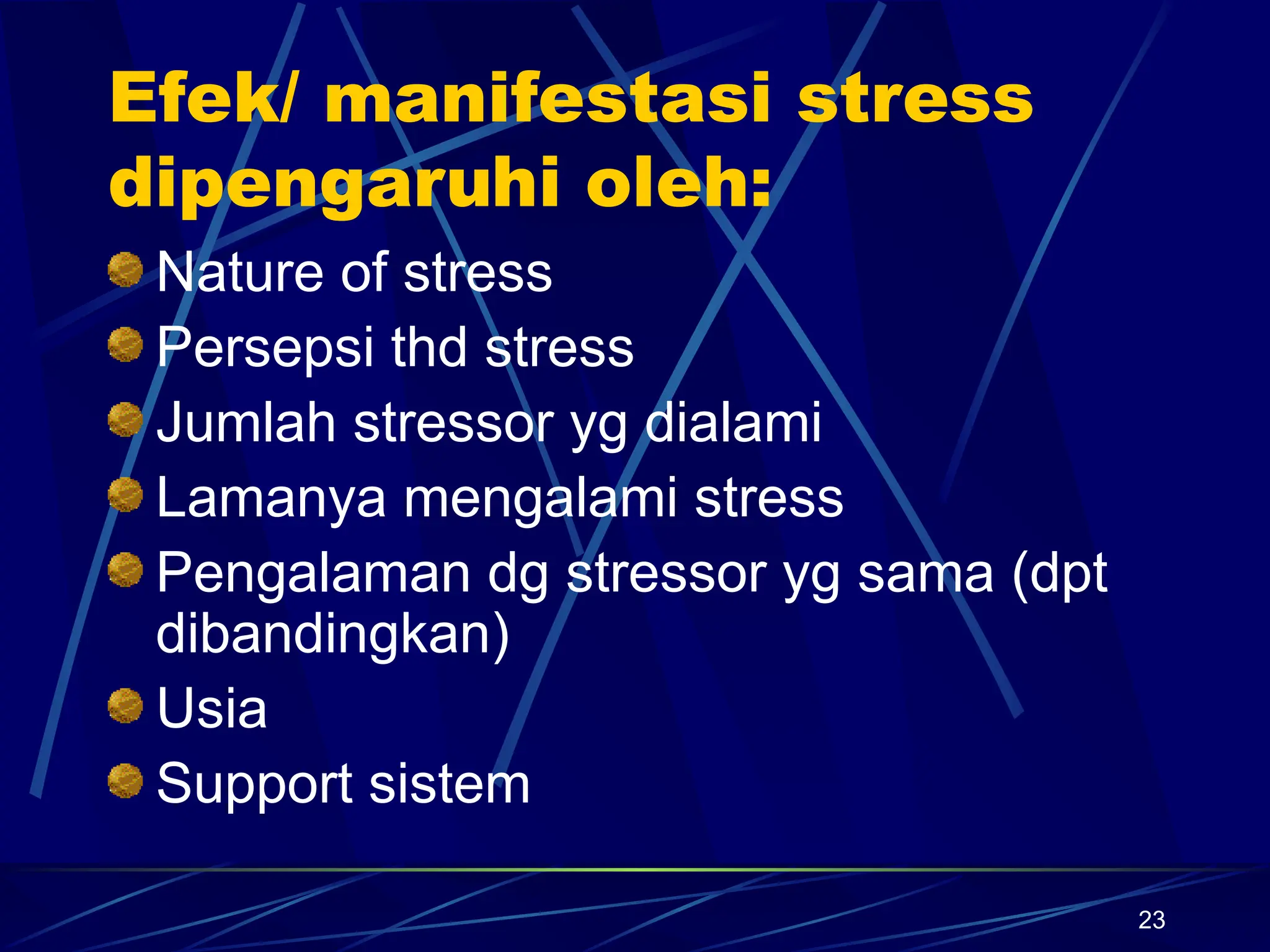 Konsep Stress Adaptasi - materi ppt kuliah | PPT