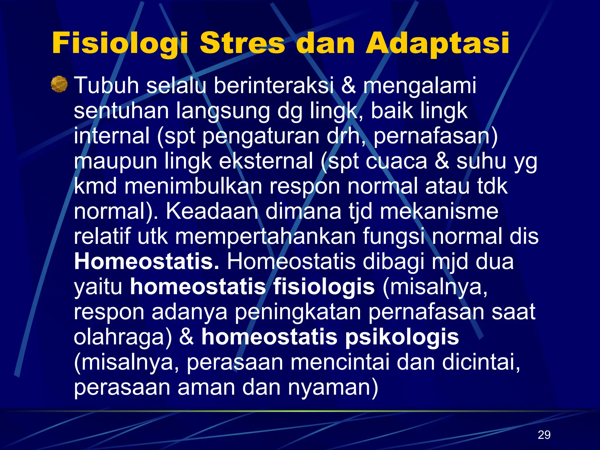 Konsep Stress Adaptasi - materi ppt kuliah | PPT