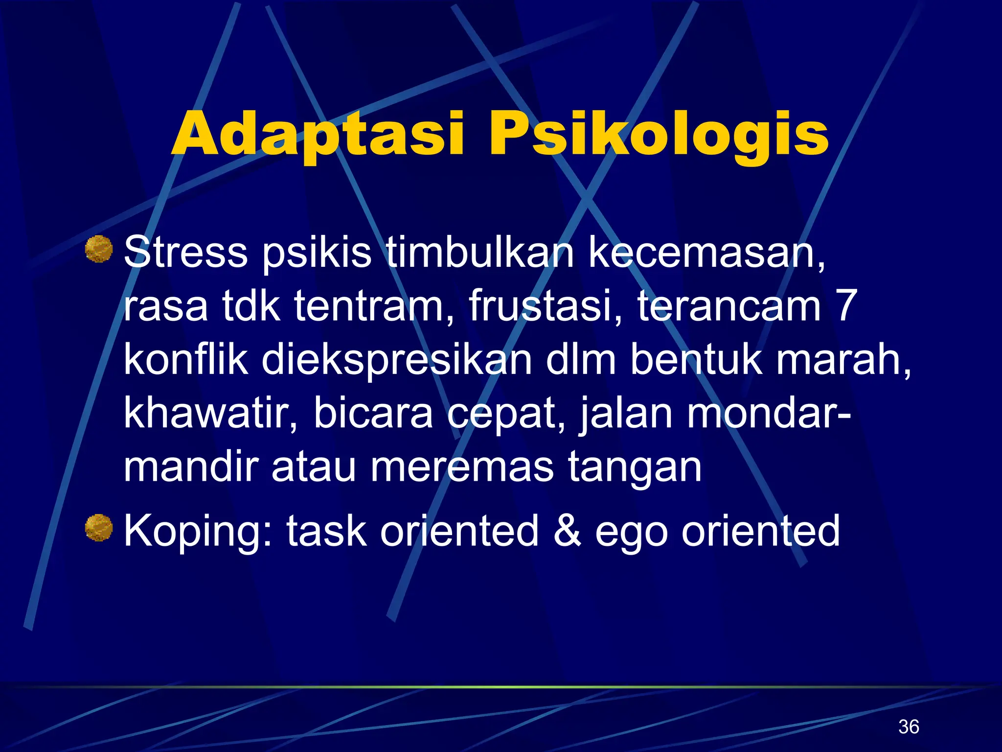 Konsep Stress Adaptasi - materi ppt kuliah | PPT