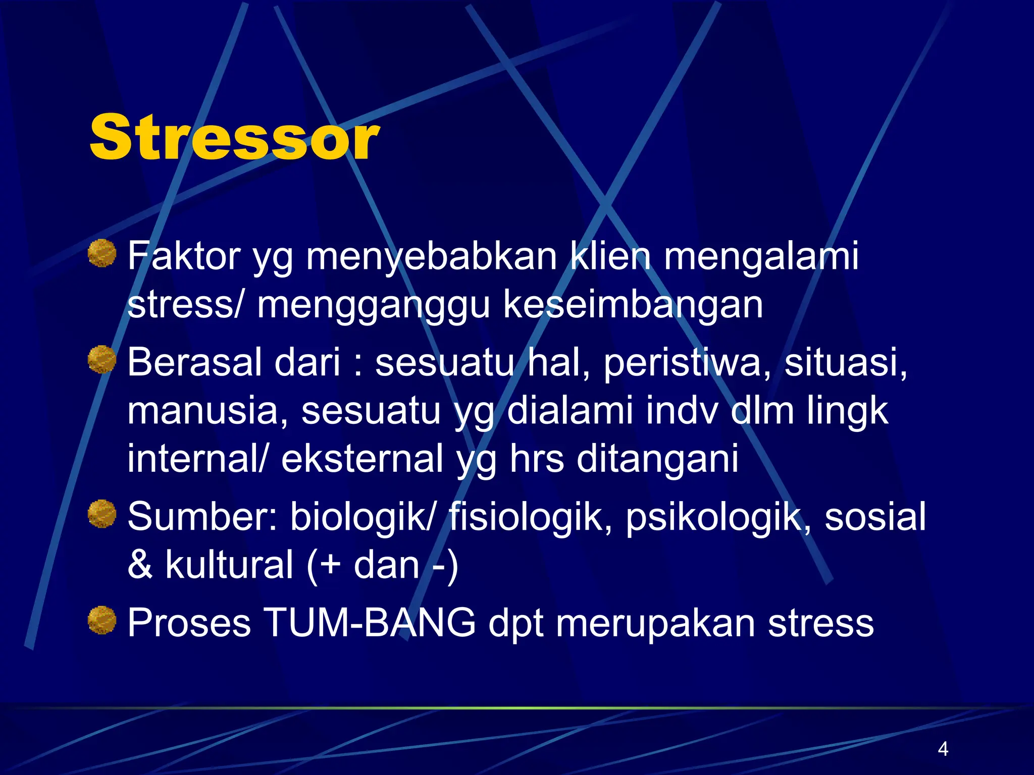 Konsep Stress Adaptasi - materi ppt kuliah | PPT