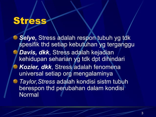 Konsep Stress Adaptasi - materi ppt kuliah | PPT