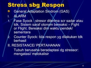 Konsep Stress Adaptasi - materi ppt kuliah | PPT