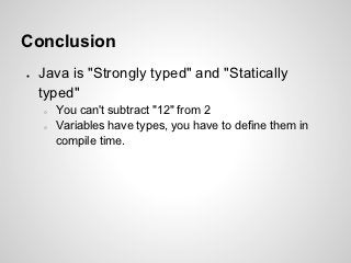 Comparison of Type Systems | PPT