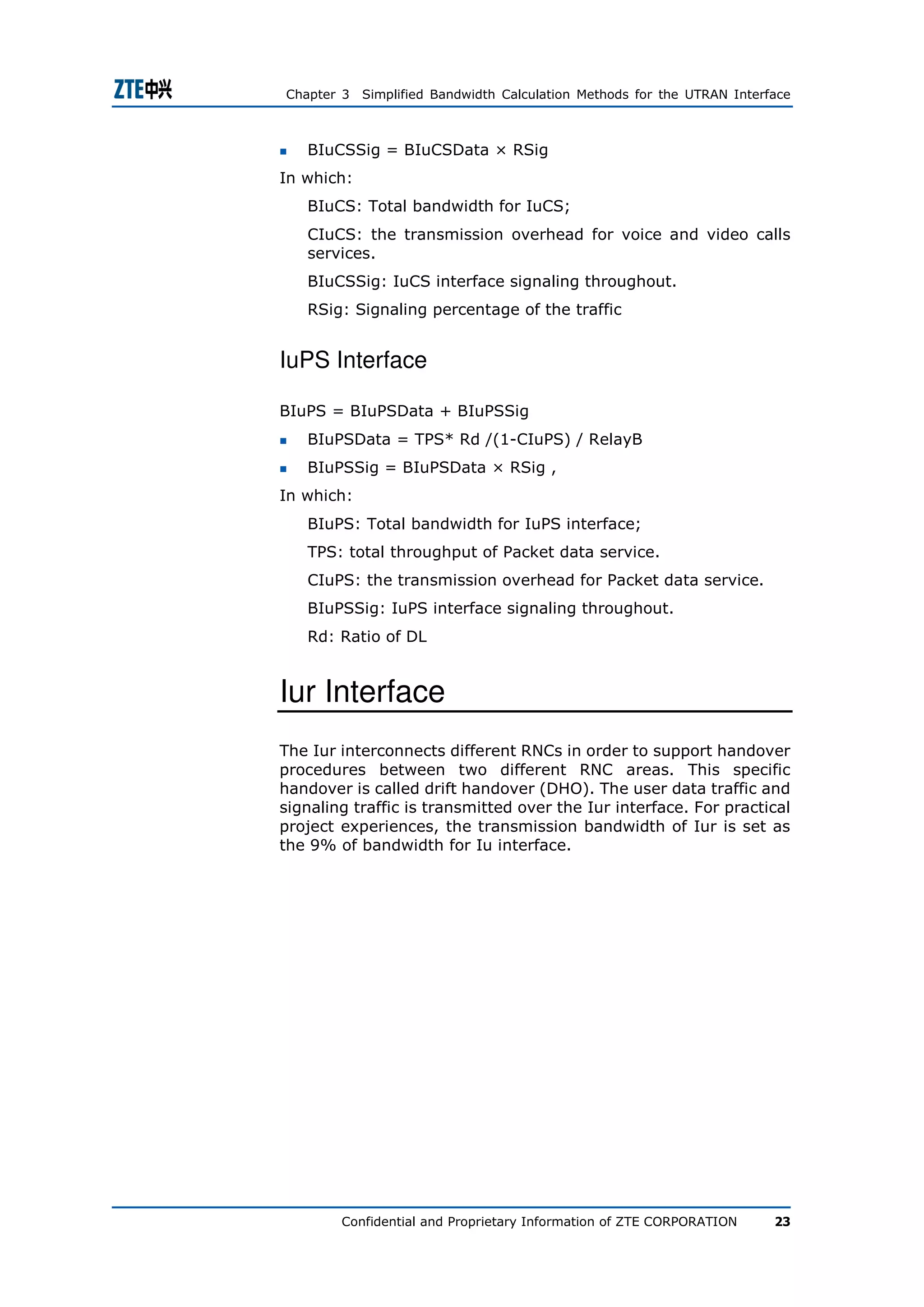 zxwr-rnc-dimensioning-35-pdf | PDF