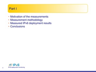 Rob Smets - IPv6 deployment monitoring | PPT