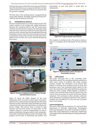 Automatic Water Storage and Distribution System using Reliance SCADA | PDF