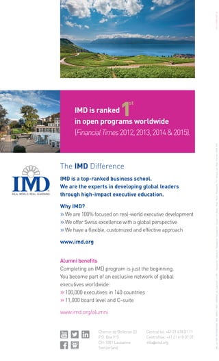 IMD DSI Brochure 2016 | PDF