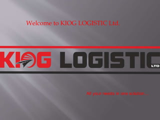 KIOGLOGISTIC Ltd. PRESENTATION | PPSX | Logistics and Transportation ...
