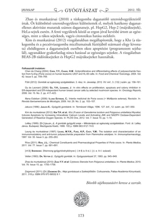 Gombák az egészség szolgálatában 4. | PDF