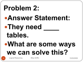 1 33 Problem Solving Logical Reasoning | PPTX