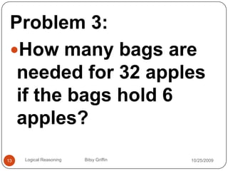 1 33 Problem Solving Logical Reasoning | PPTX
