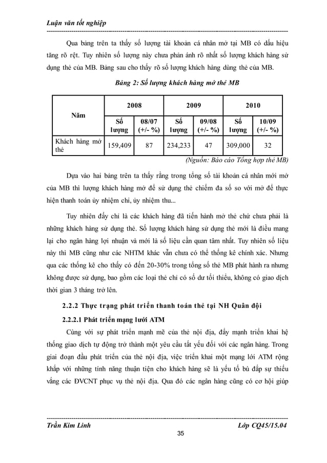 Đề tài: Giải pháp mở rộng dịch vụ thanh toán bằng thẻ tại MBBank - Gửi ...