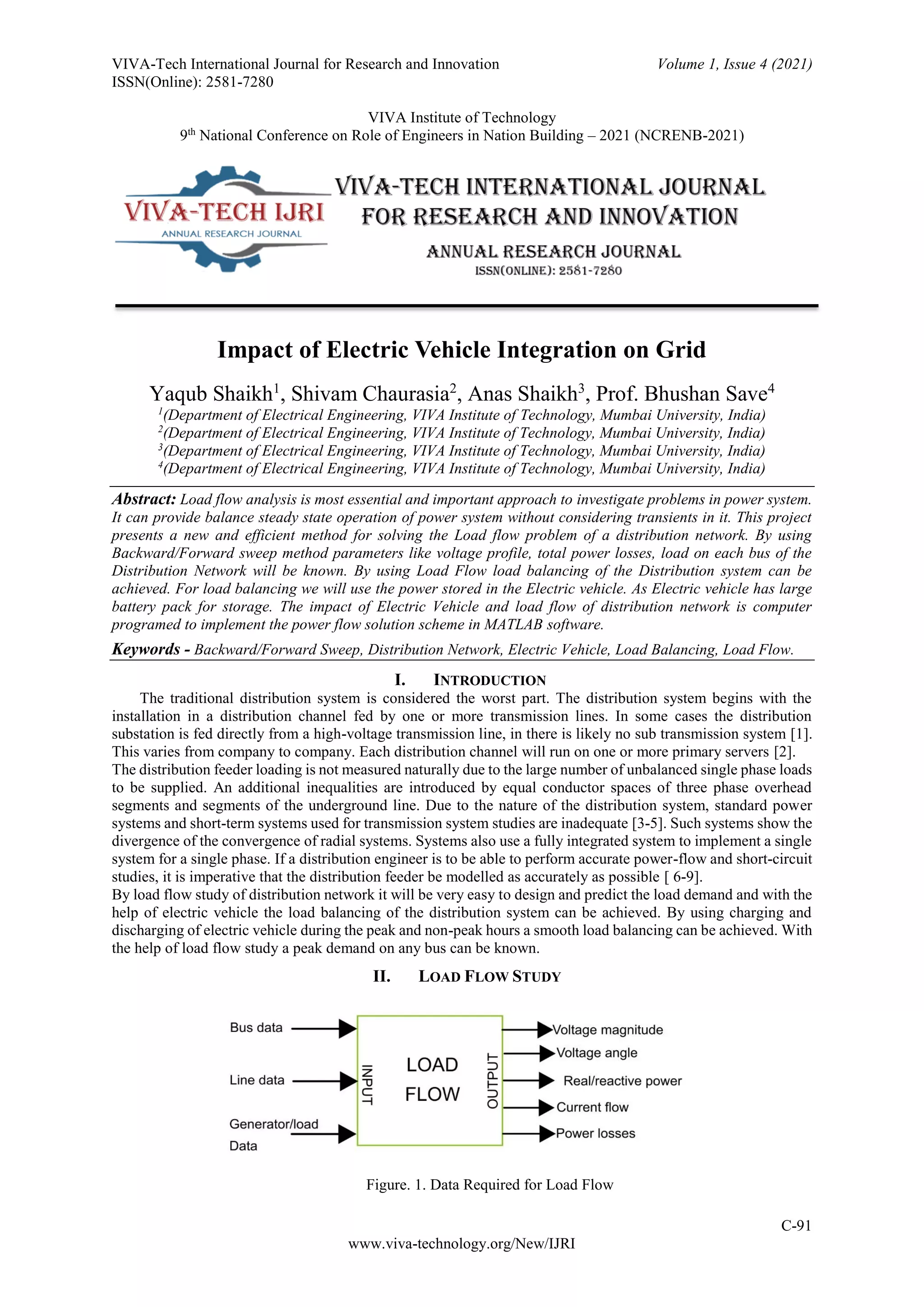 Impact of Electric Vehicle Integration on Grid | PDF