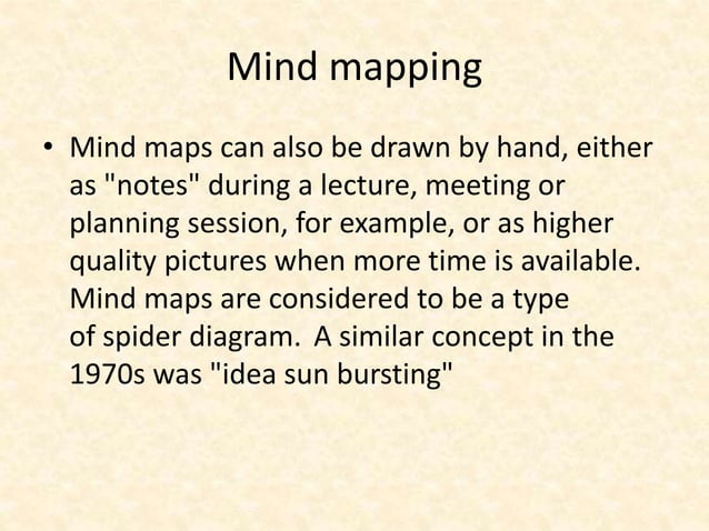 134. Mind mapping | PPTX