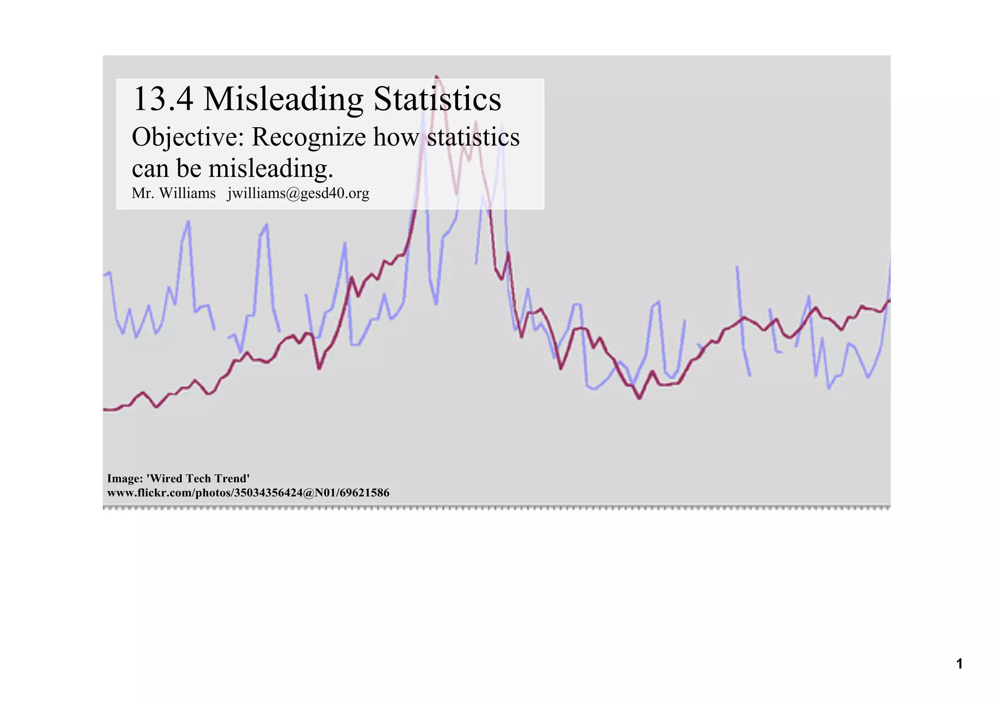 13.4 Misleading Statistics | PDF | Financial Industry | Industries