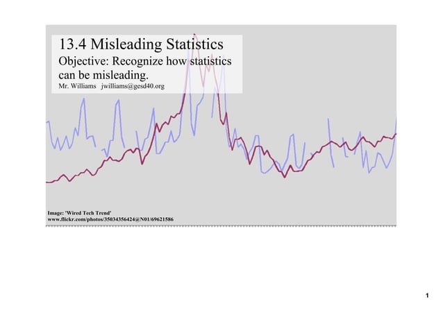 13.4 Misleading Statistics | PDF | Financial Industry | Industries