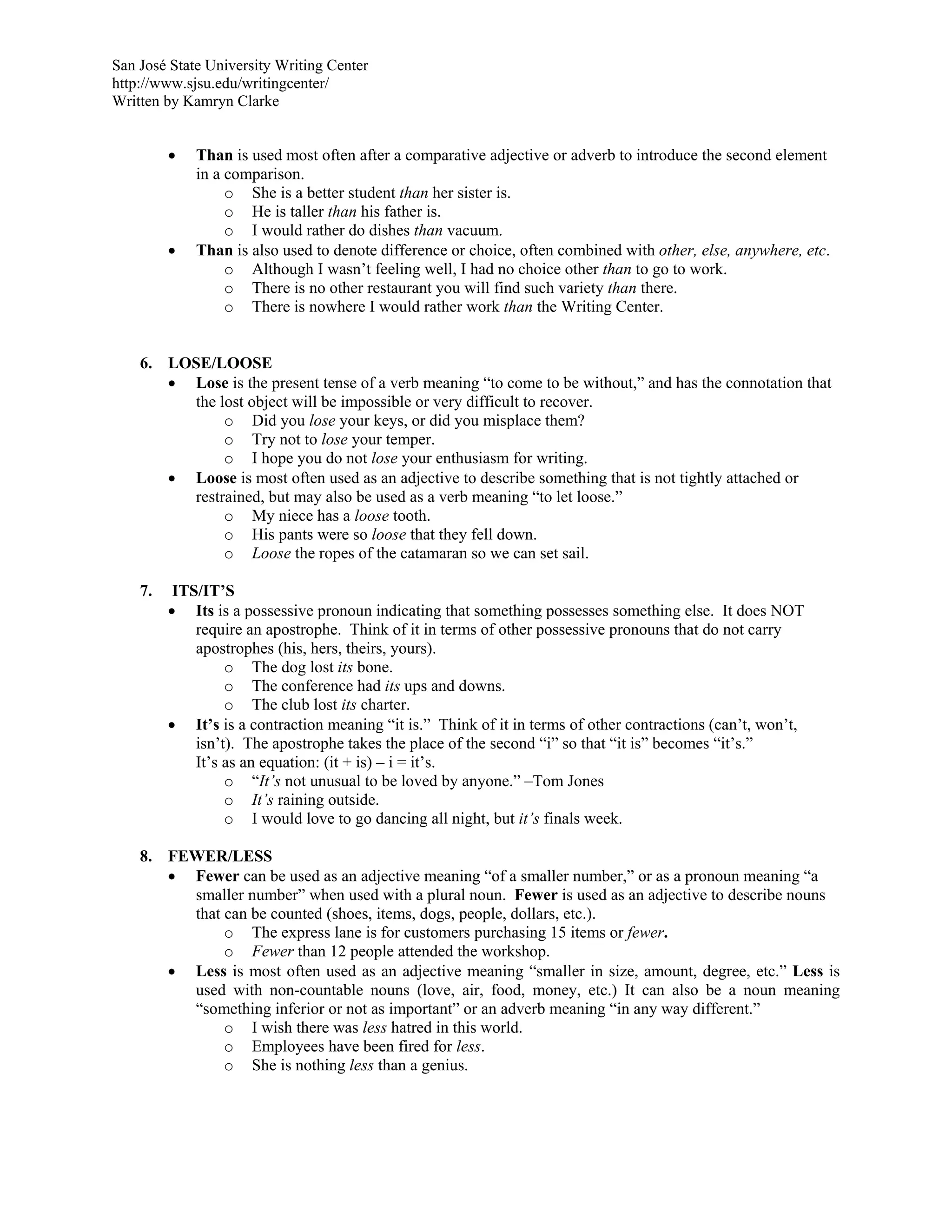 Commonly_Misused_Words | PDF | Education