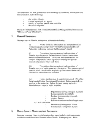 Career History - Ross Ullman - March 2015 | DOC