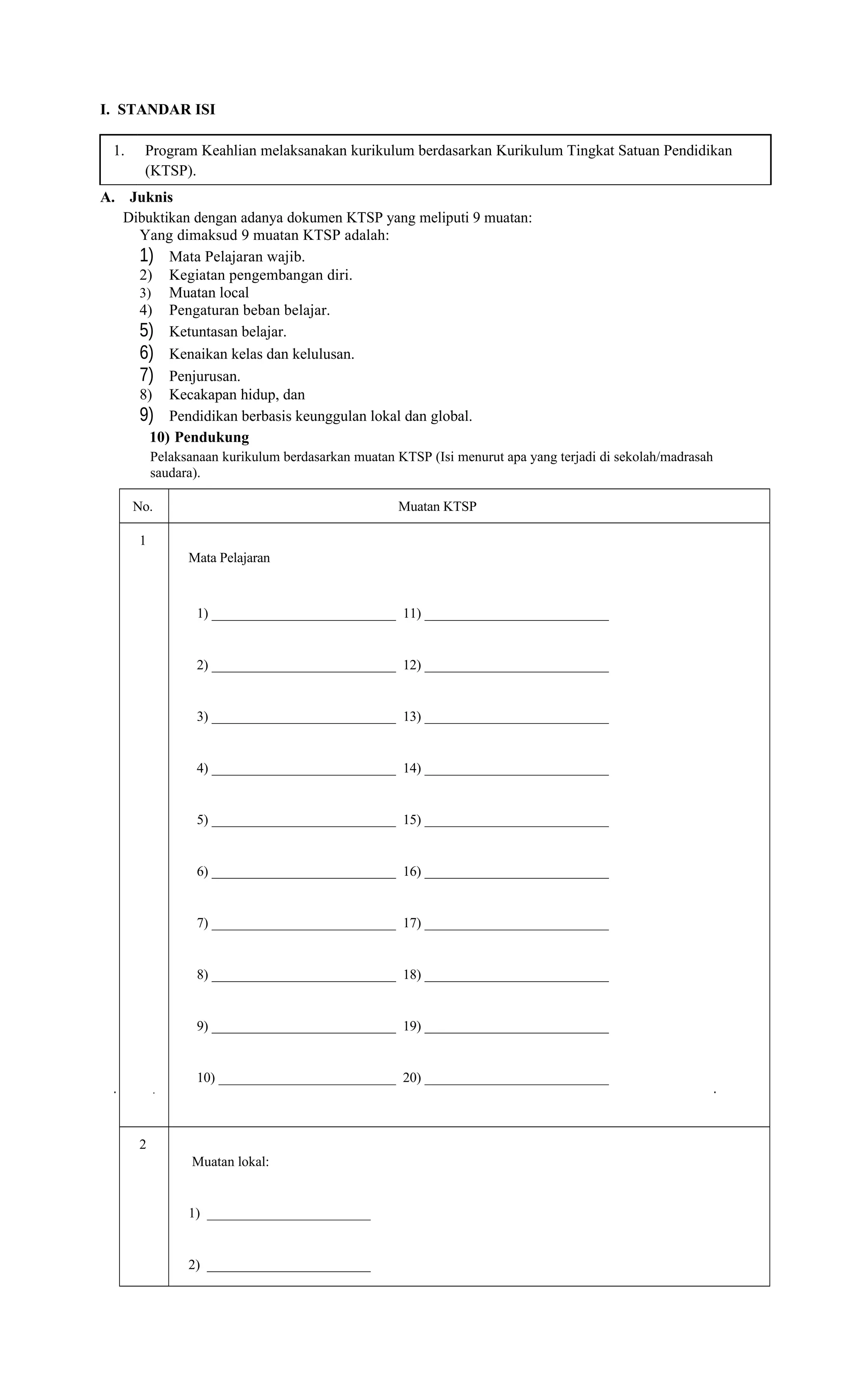 134124554 bukti-fisik-standar-isi | PDF