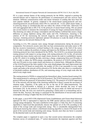 Optimized Cluster Establishment and Cluster-Head Selection Approach in ...