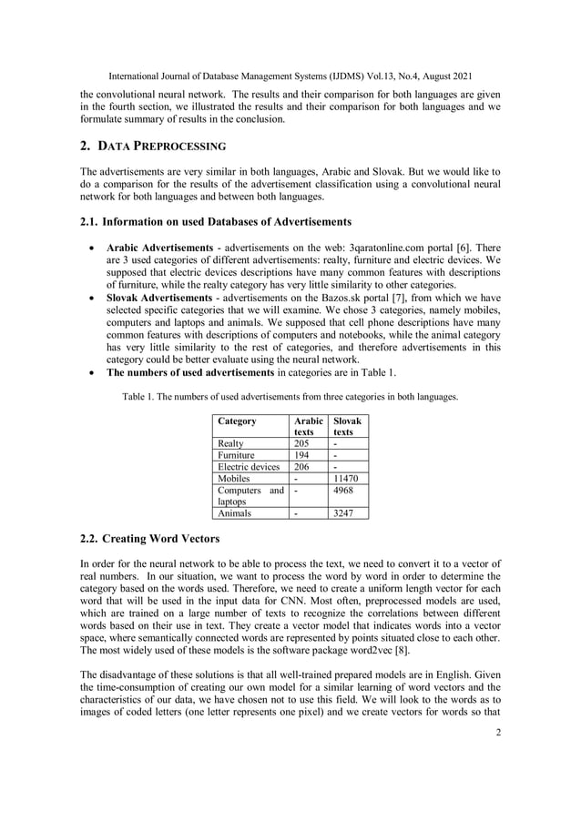 TEXT ADVERTISEMENTS ANALYSIS USING CONVOLUTIONAL NEURAL NETWORKS | PDF
