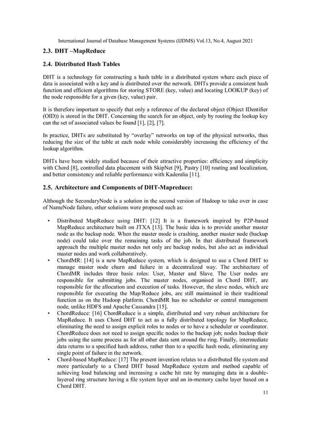 Map Reduce based on Cloak DHT Data Replication Evaluation | PDF