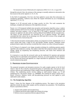AUDIO CRYPTOGRAPHY VIA ENHANCED GENETIC ALGORITHM | PDF
