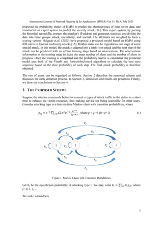 USE OF MARKOV CHAIN FOR EARLY DETECTING DDOS ATTACKS | PDF