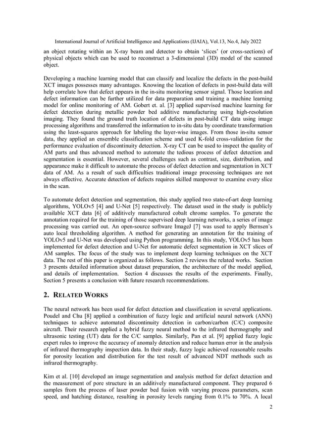 A DEEP LEARNING APPROACH FOR DEFECT DETECTION AND SEGMENTATION IN X-RAY ...