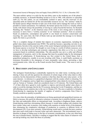 FRIEND-SHORING: A MAJOR TURNING POINT TOWARDS MORE SUSTAINABLE VALUE ...