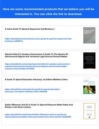 A Guide To Spectral Theory Applications And Exercises 1st Edition ...