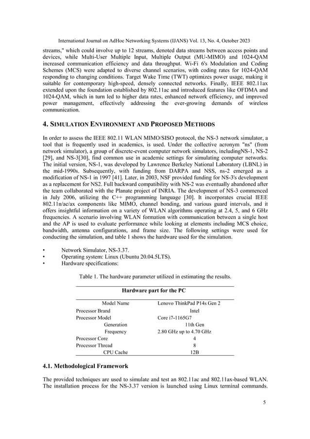 Comparative Performance Analysis Of The Ieee802 11ax And 802 11ac
