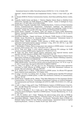 PAPR, Spectral Efficiency, BER and SNR Analysis of OFDM: A Novel Partial Transmit Sequence ...