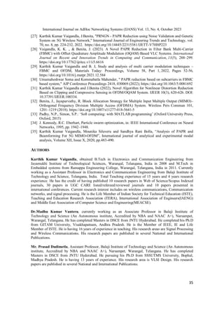 PAPR, Spectral Efficiency, BER and SNR Analysis of OFDM: A Novel Partial Transmit Sequence ...