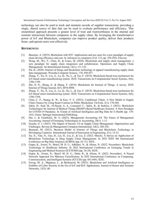 IOT AND BLOCKCHAIN - A NEW PARADIGM FOR SUPPLIER MANAGEMENT IN MANUFACTURING PLANTS | PDF