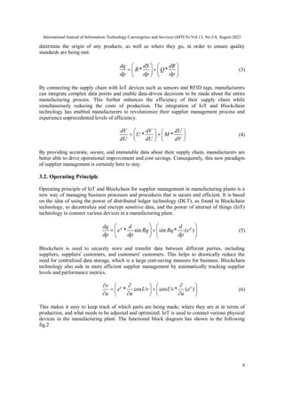 IOT AND BLOCKCHAIN - A NEW PARADIGM FOR SUPPLIER MANAGEMENT IN MANUFACTURING PLANTS | PDF