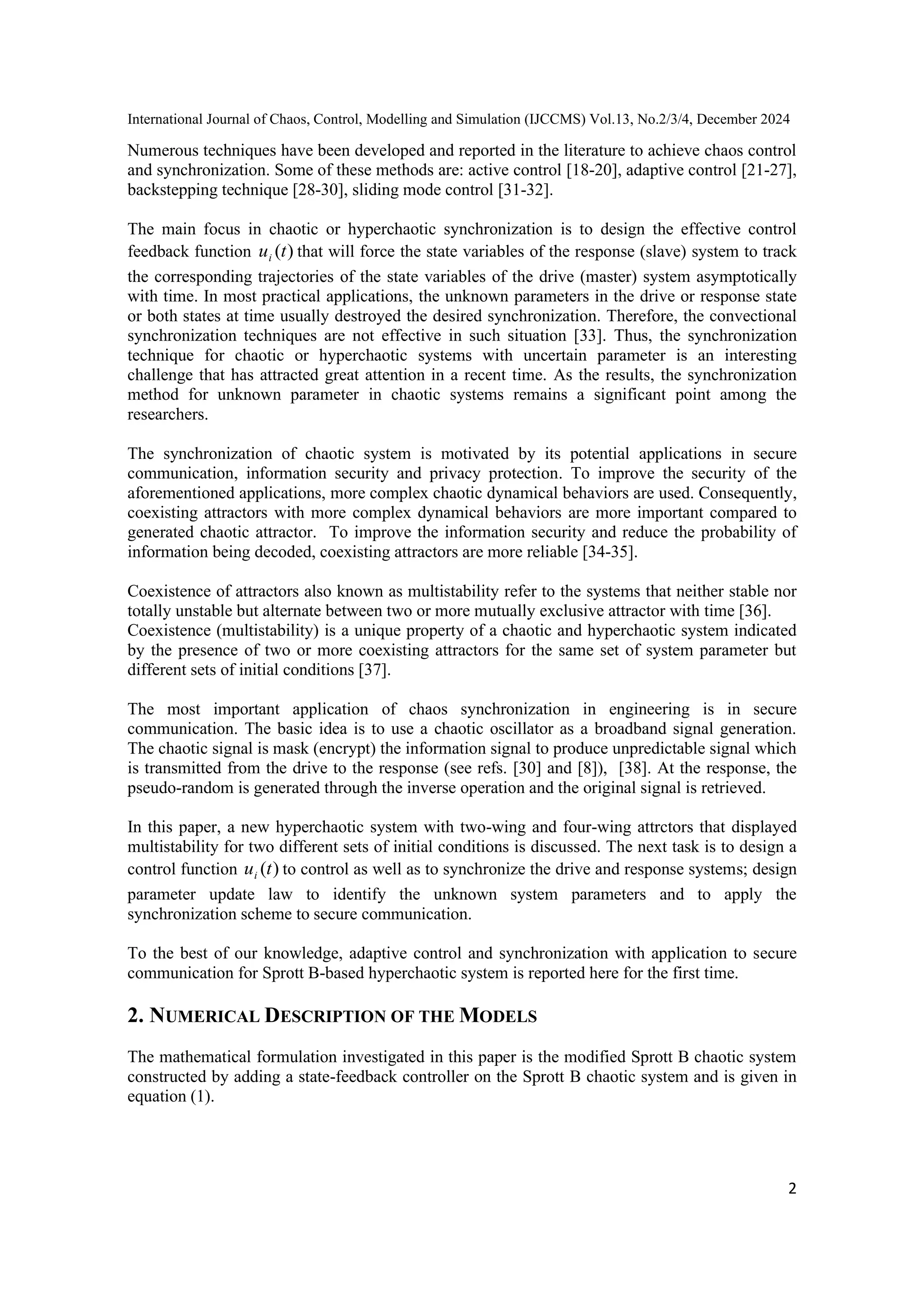 A New Hyperchaotic System with Coexisting Attractors: Its Control ...