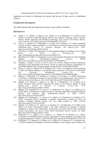 The TOE Theory and Cloud Computing: Exploring Factors Affecting the ...