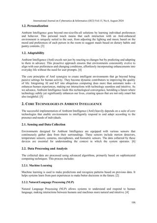 Transforming Everyday Environments: The Power of Ambient Intelligence | PDF