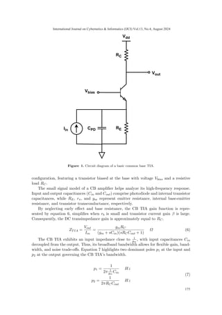 Exploring Transimpedance Amplifier Topologies: Design Considerations and Trade-Offs | PDF
