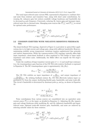 Exploring Transimpedance Amplifier Topologies: Design Considerations and Trade-Offs | PDF
