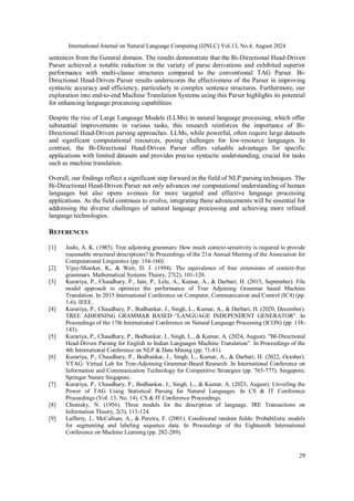 INTERLINGUAL SYNTACTIC PARSING: AN OPTIMIZED HEAD-DRIVEN PARSING FOR ENGLISH TO INDIAN LANGUAGE ...