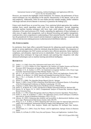 FUZZY LOGIC-DRIVEN NATURAL LANGUAGE PROCESSING IN PHARMA SUPPLY CHAIN ANALYTICS | PDF