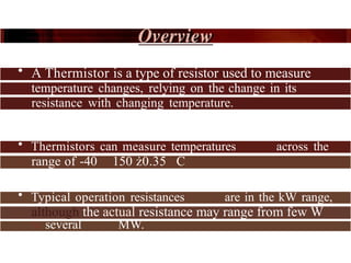 Thermal Resistor Temperature Sensors Types, How It Works ...