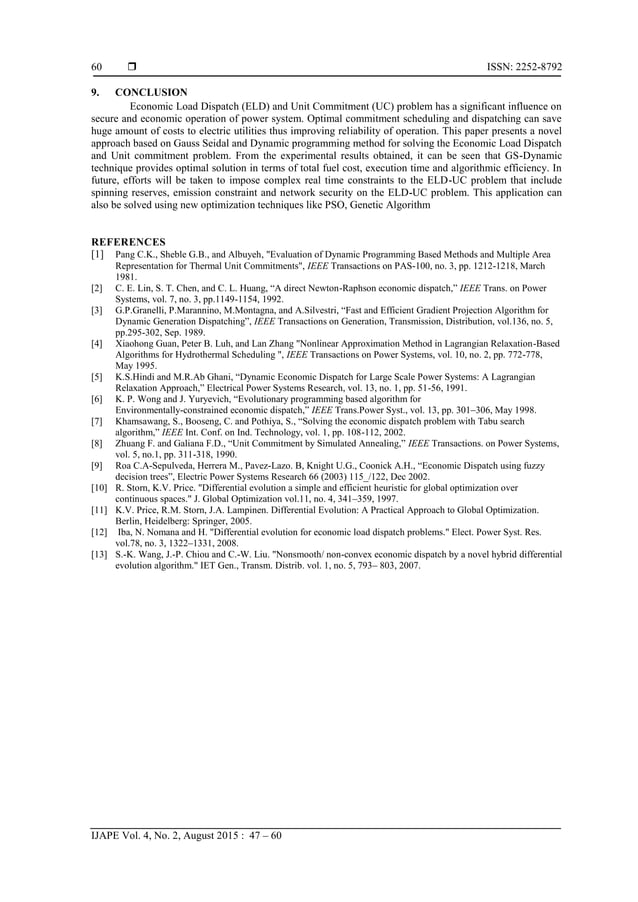 Optimization of Economic Load Dispatch with Unit Commitment on Multi Machine | PDF
