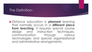 Distance Education | PPT