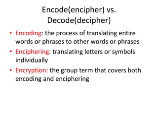 basic encryption and decryption | PDF