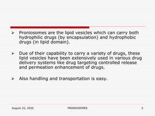 PRONIOSOMES- A NOVEL VESICULAR DRUG DELIVERY SYSTEM | PPT